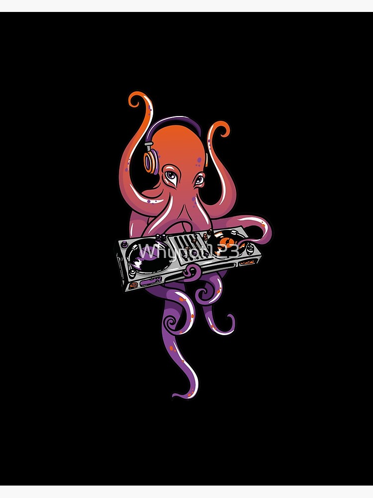 "Octopus DJ" Art Board Print for Sale by Whynot123 | Redbubble