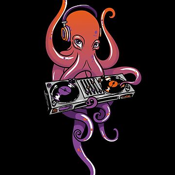 "Octopus DJ" Art Board Print for Sale by Whynot123 | Redbubble