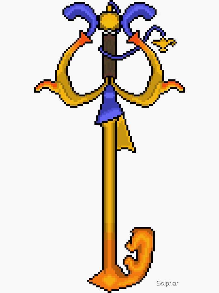 "Three Wishes Keyblade" Sticker by Solphar | Redbubble