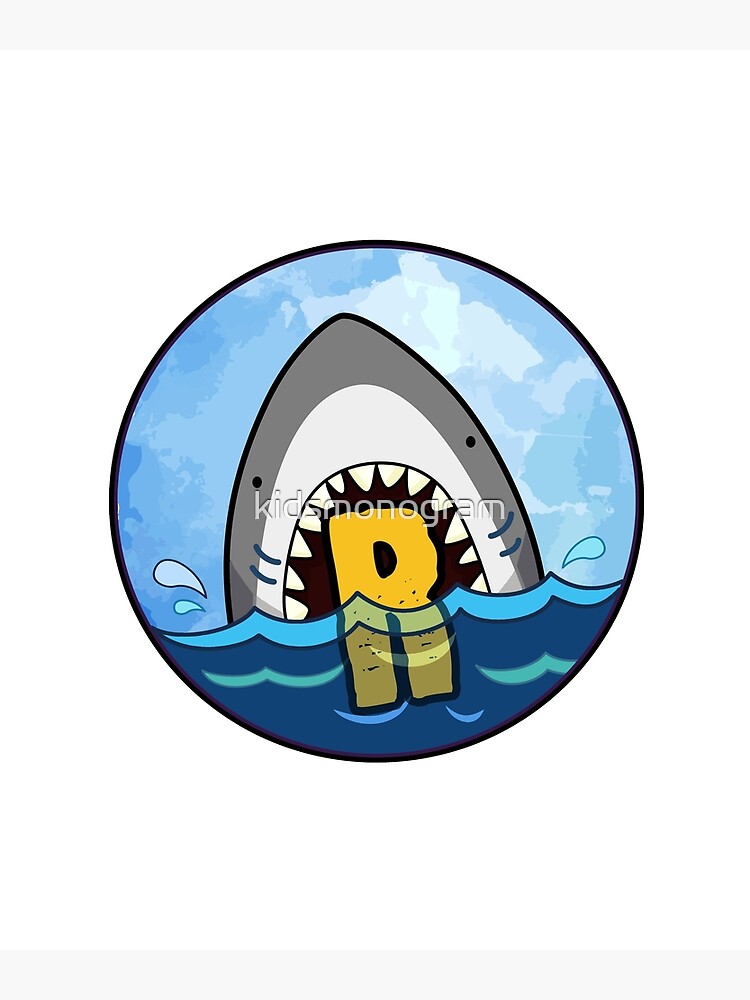 "Alphabet Letter R Shark" Poster for Sale by kidsmonogram | Redbubble