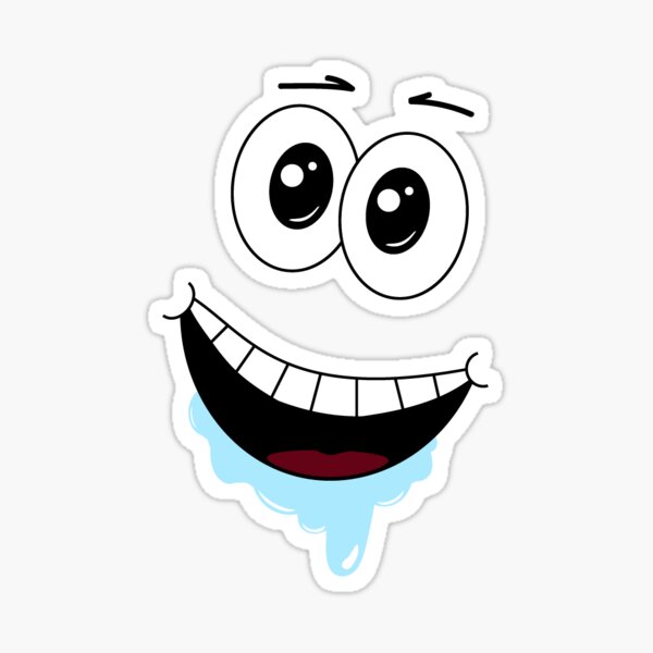 Patrick Star Face Stickers | Redbubble