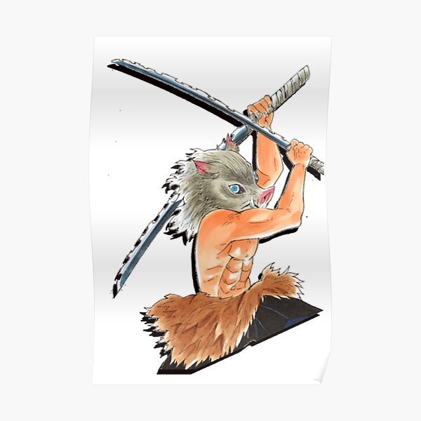 "Inosuke Shadow Design " Poster by sad-square | Redbubble