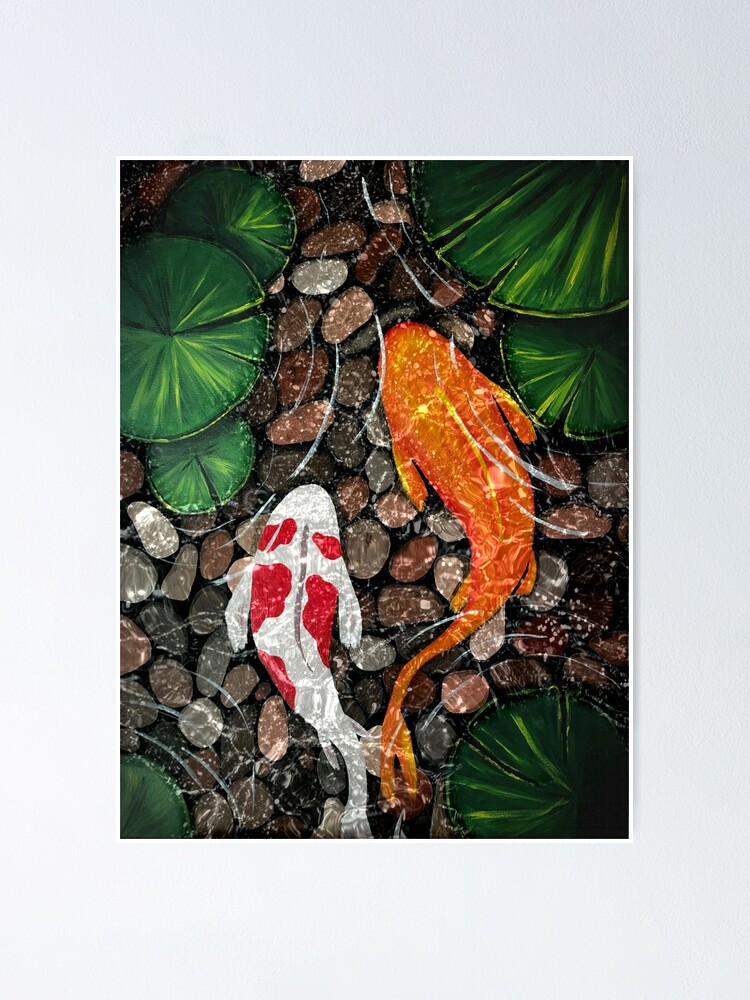 "The Koi Pond" Poster for Sale by FantasySkyArt | Redbubble