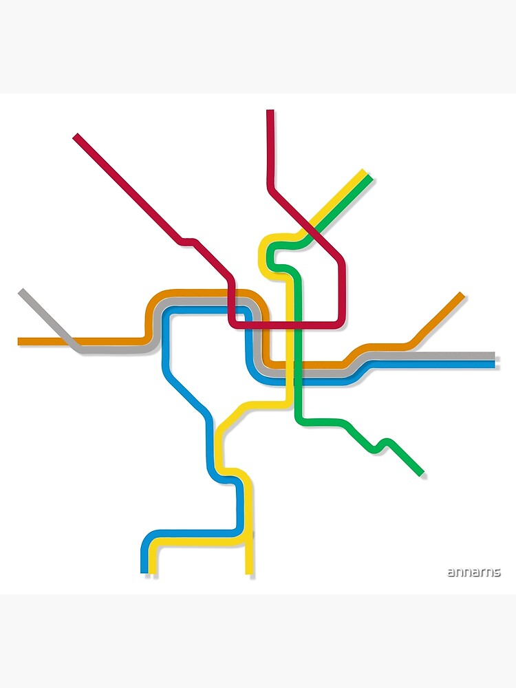 "DC Metro Map" Art Print for Sale by annarns | Redbubble