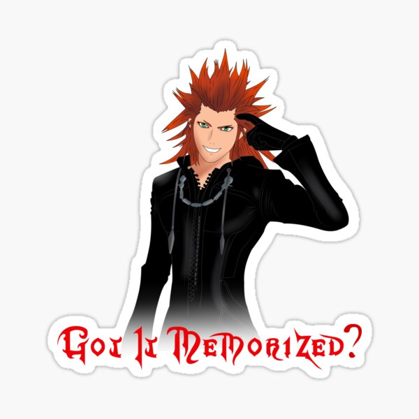 "Kingdom Hearts - Axel" Sticker for Sale by FalChi | Redbubble