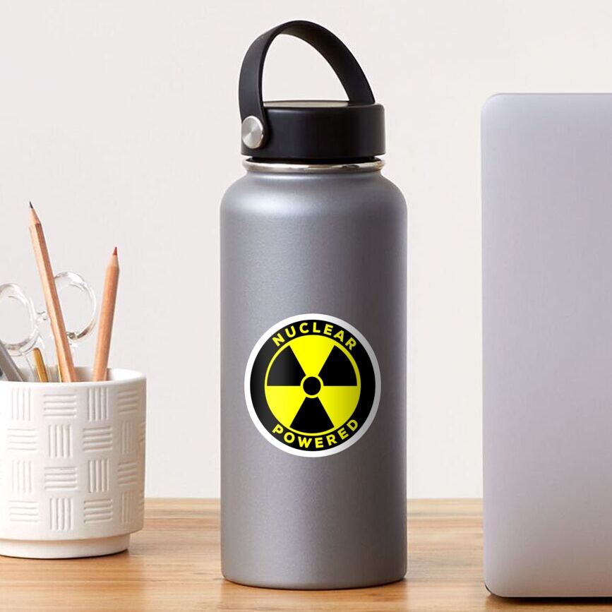 "Nuclear Powered" Sticker for Sale by Keyur44 | Redbubble