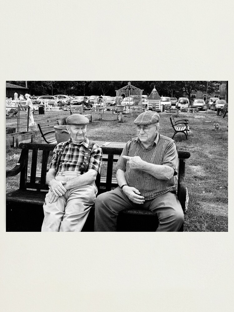 "Two Old Codgers at the Auction" Photographic Print for Sale by ...