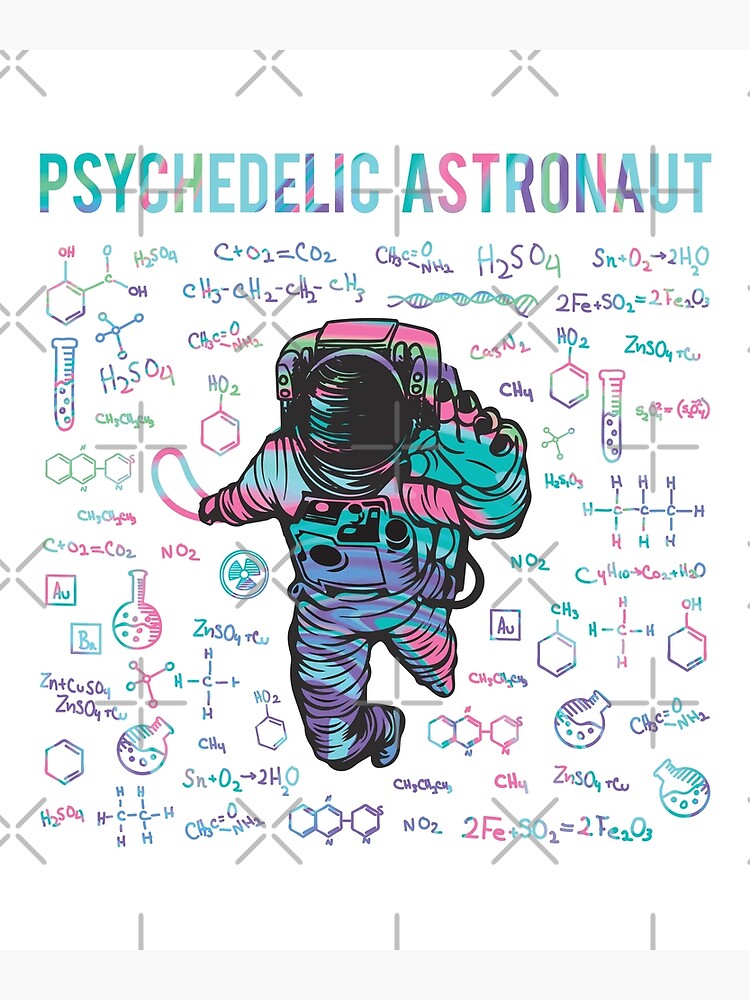 "Psychedelic Space Astronaut. Outer Space Rave Design design" Poster by ...