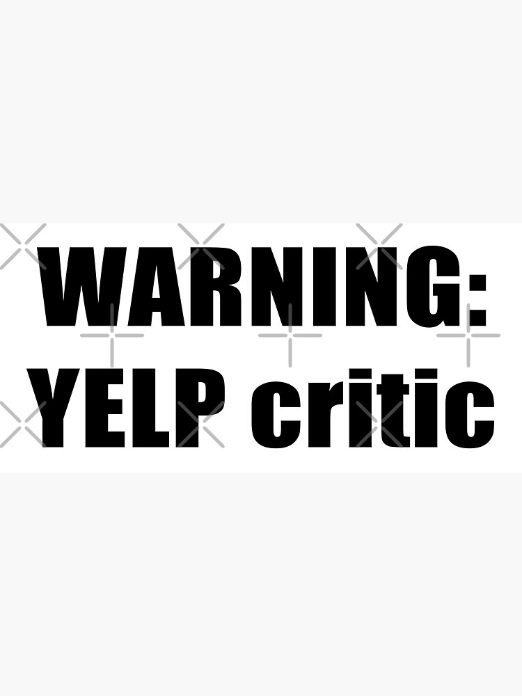 "SOUTH PARK YELP CRITIC" Sticker for Sale by QUATTROTURBO | Redbubble