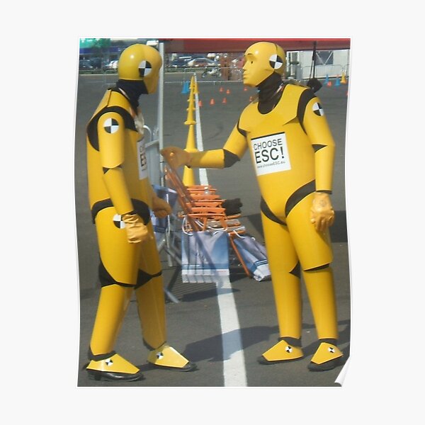 "Crash test dummies" Poster by amylw1 | Redbubble