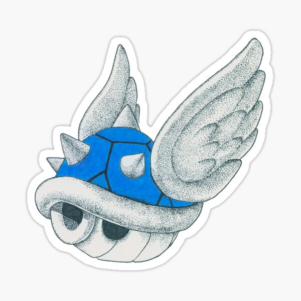 "Blue Shell" Sticker for Sale by snak13 | Redbubble