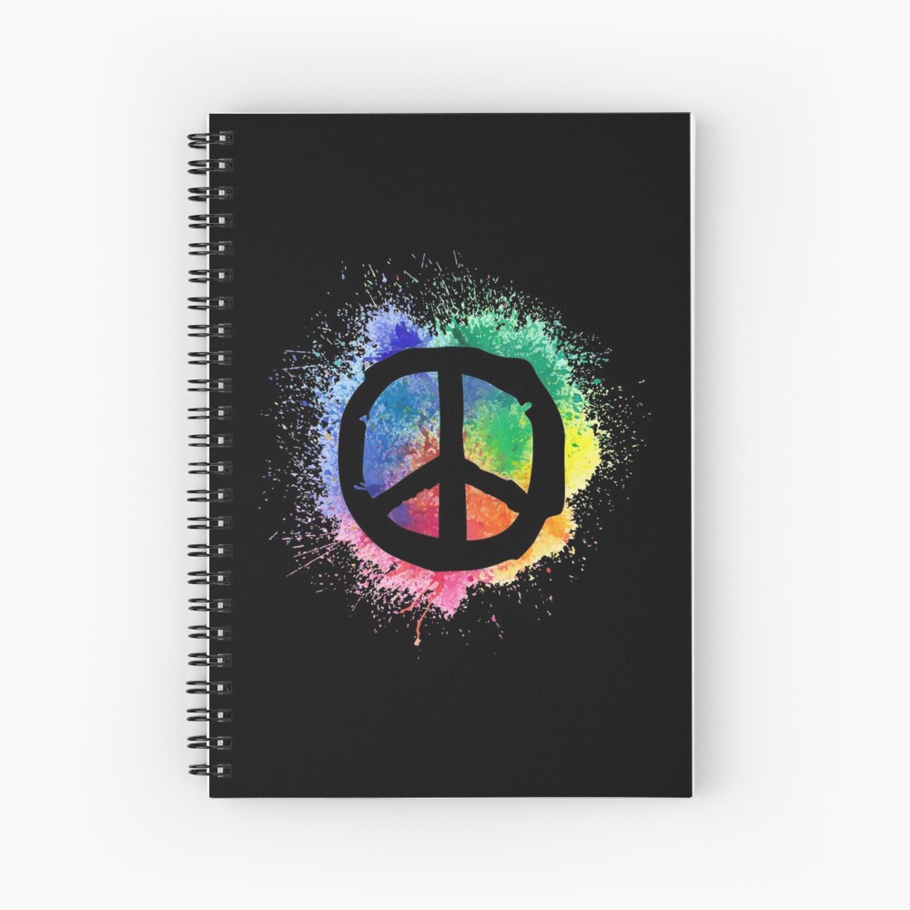 "Peace Sign World Peace Peace Symbol Peace" Spiral Notebook for Sale by ...