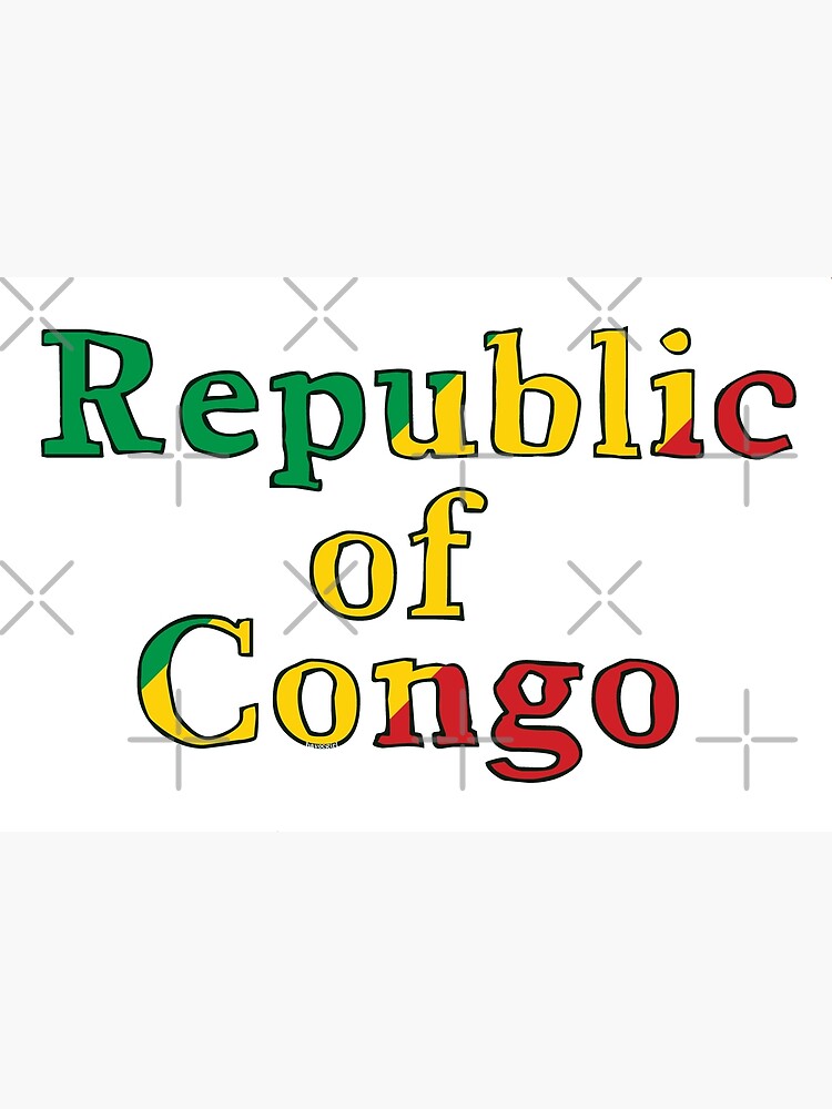 "Republic of the Congo Font with Congolese Flag" Poster for Sale by ...