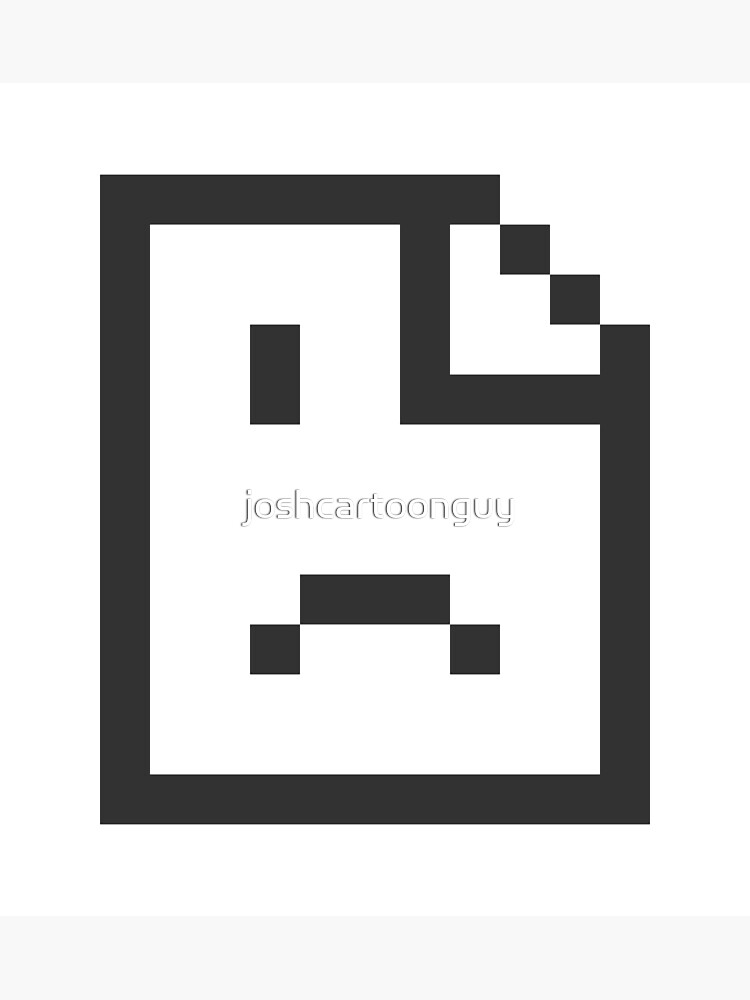 "Sad Face" Poster for Sale by joshcartoonguy | Redbubble