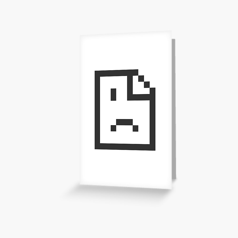 "Sad Face" Greeting Card for Sale by joshcartoonguy | Redbubble