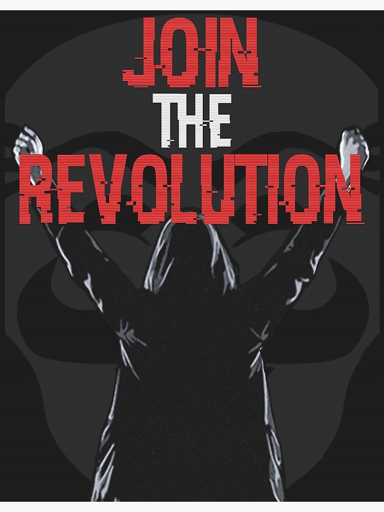 "Join the revolution" Poster for Sale by xwolfyxNL | Redbubble