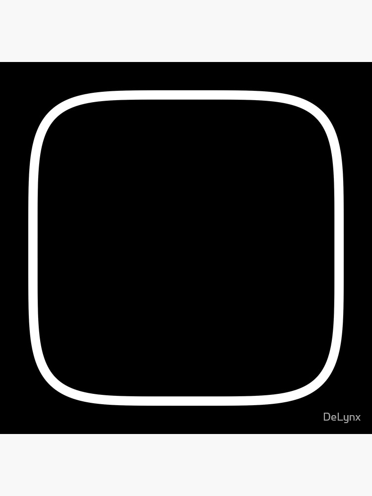Squircle Shape Poster By Delynx Redbubble