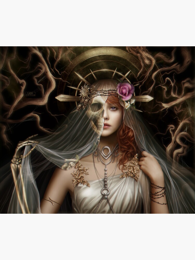"The veil of death" Sticker for Sale by crisortega | Redbubble