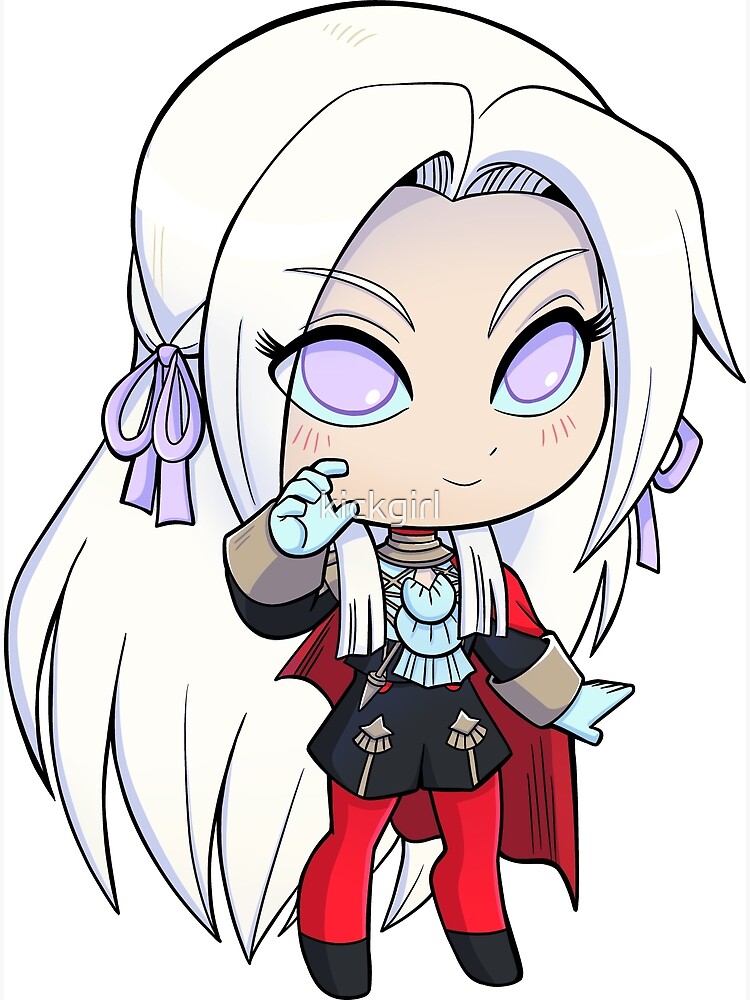 "Edelgard - Fire Emblem Three Houses - Chibi Cutie" Poster by kickgirl ...
