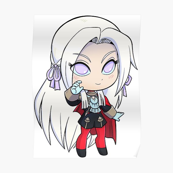 "Edelgard - Fire Emblem Three Houses - Chibi Cutie" Poster by kickgirl ...