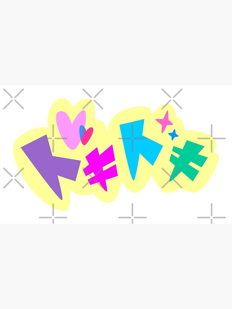 "Doki doki ドキドキ Heartbeat sound" Art Print by t-shatsuclub | Redbubble