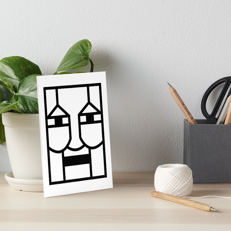 "Stoic Face" Art Board Print by oakts | Redbubble