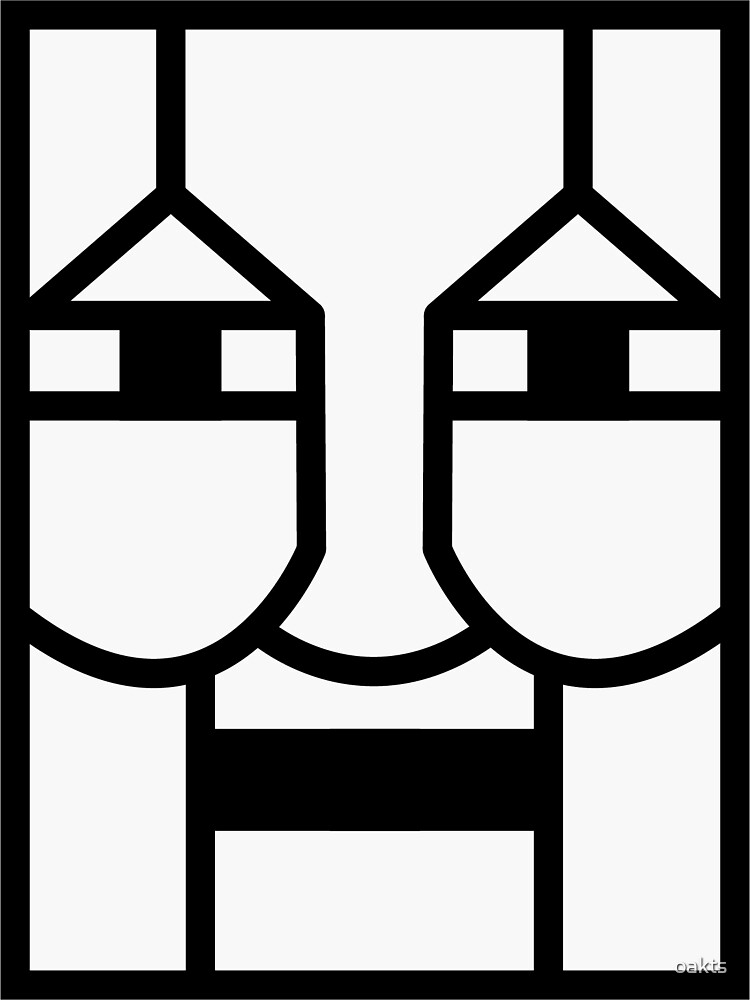 "Stoic Face" Sticker for Sale by oakts | Redbubble