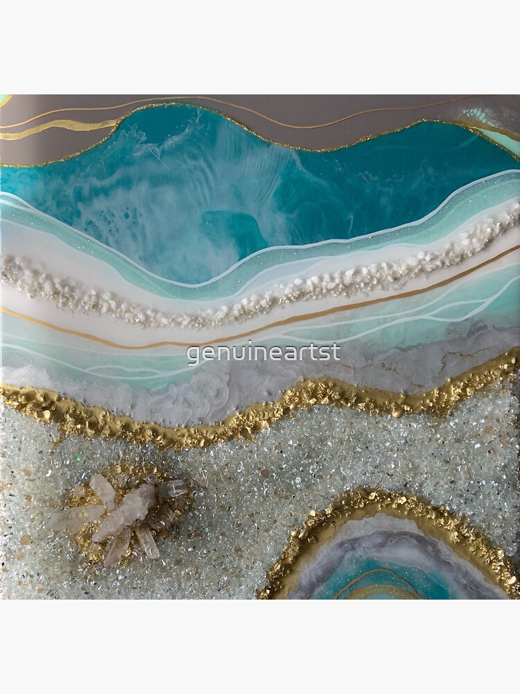 "Azure Seaway II" Sticker for Sale by genuineartst | Redbubble