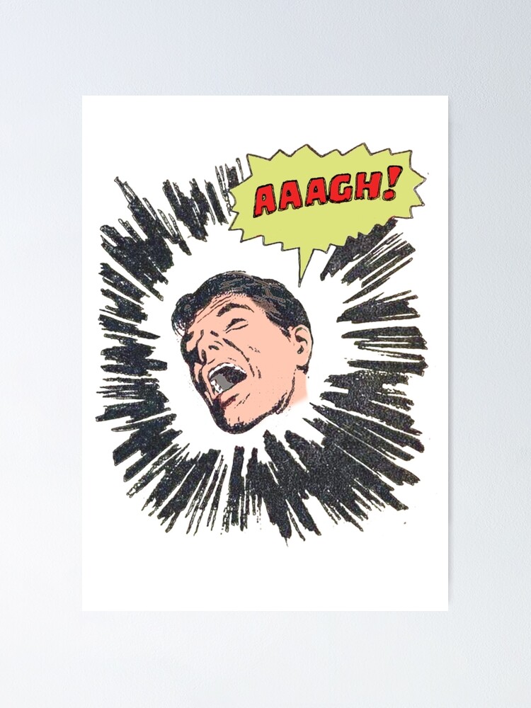 "Aaagh! Comic panel" Poster by Murray-Mint | Redbubble