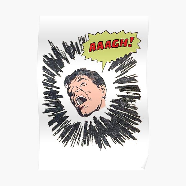 "Aaagh! Comic panel" Poster by Murray-Mint | Redbubble