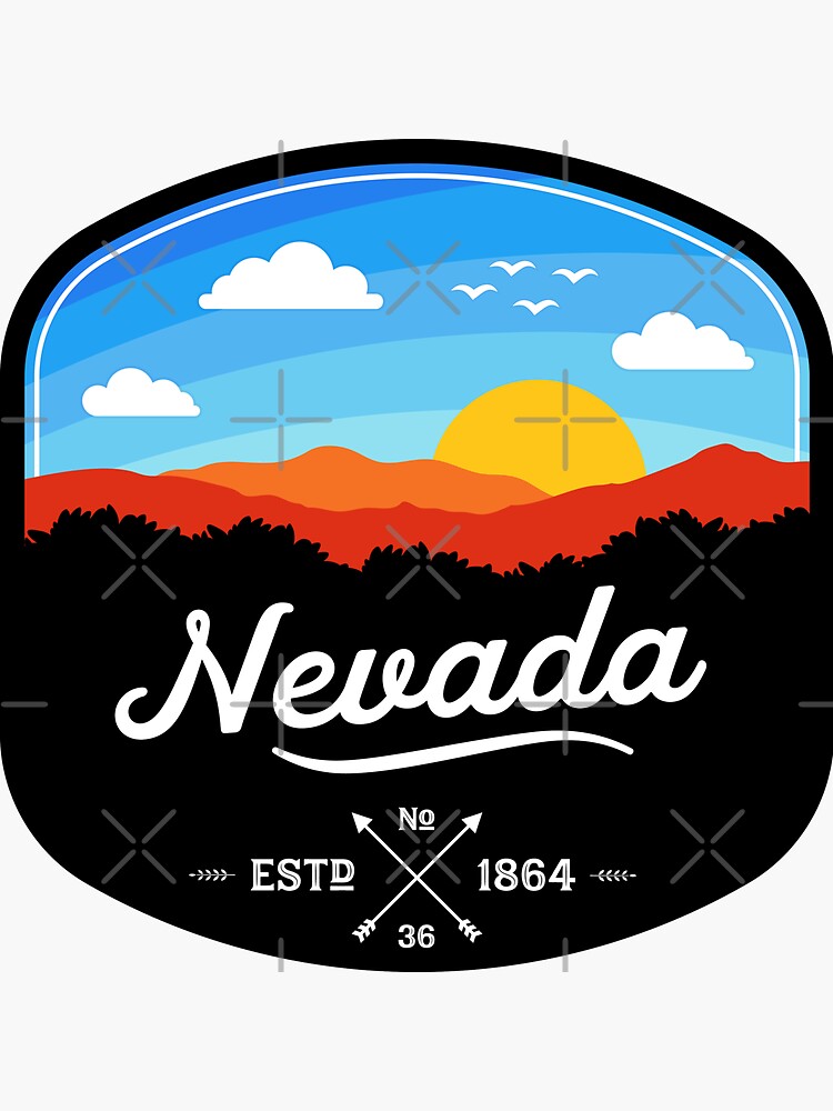 "Nevada" Sticker for Sale by pagota | Redbubble