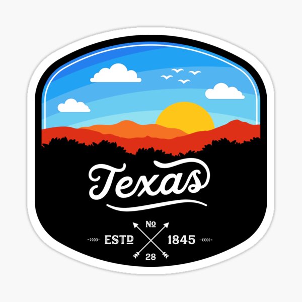 "Texas" Sticker for Sale by pagota | Redbubble