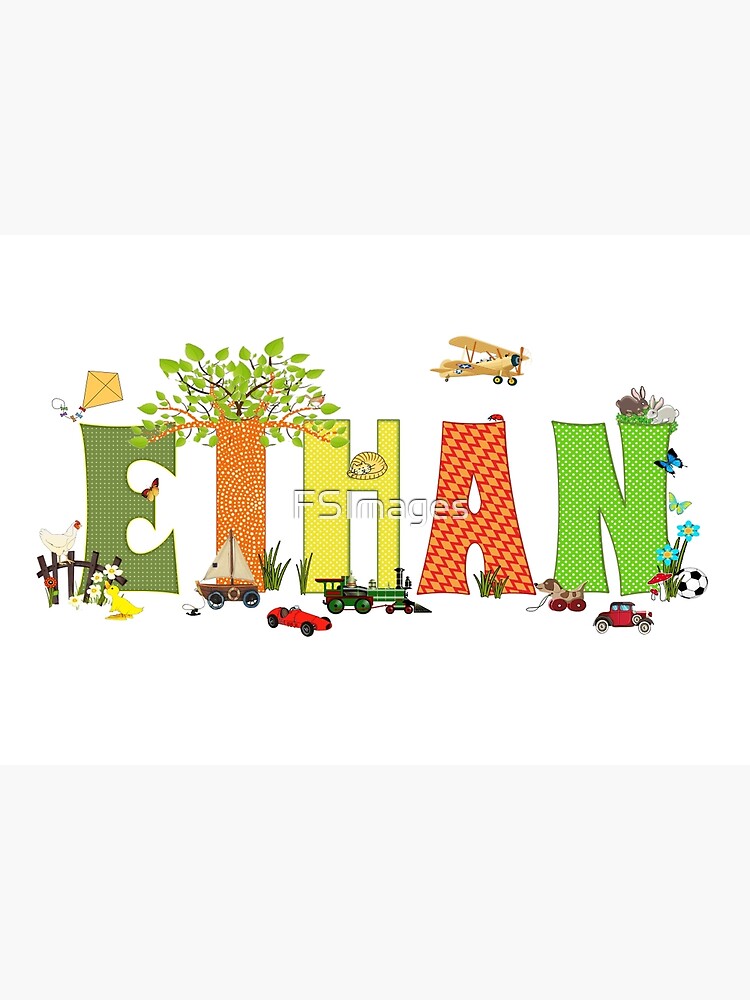 Póster «ETHAN / ilustración de nombre personalizado» de FSImages ...