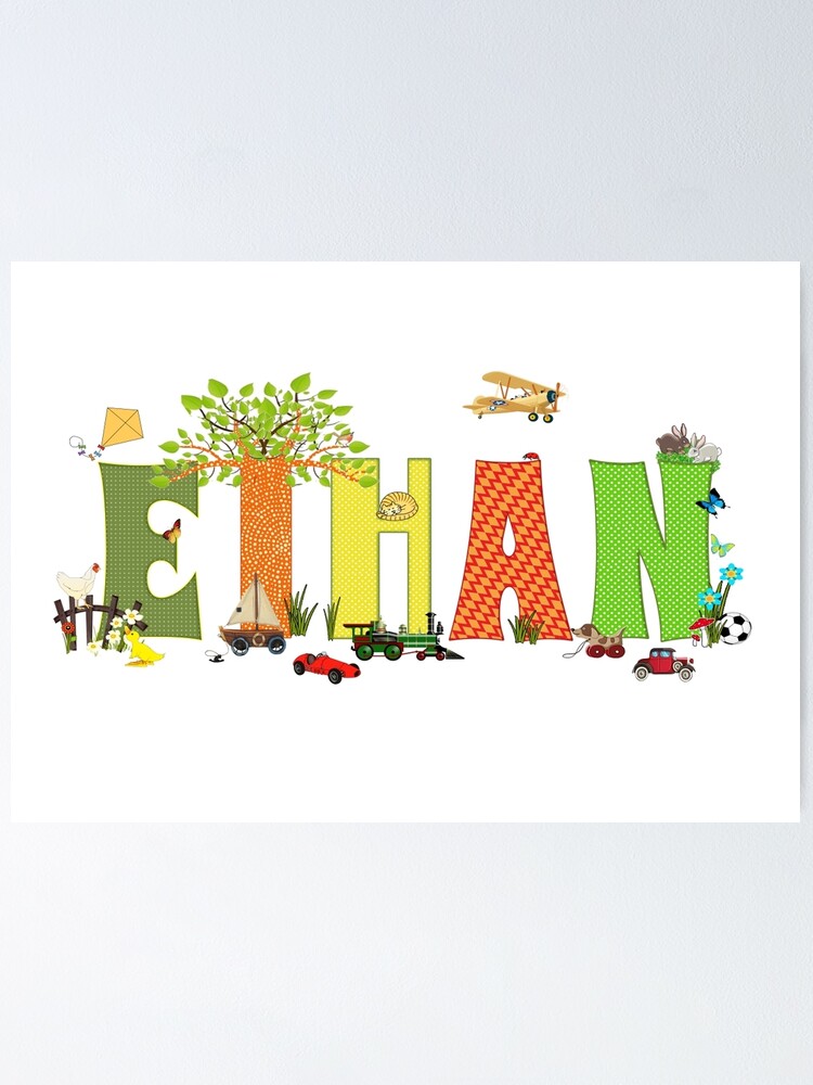 Póster «ETHAN / ilustración de nombre personalizado» de FSImages ...