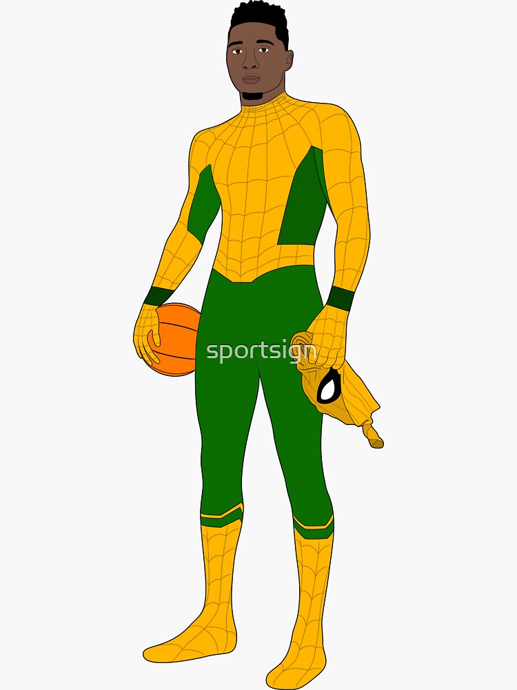 "Donovan Mitchell Spida Utah Basketball 2" Sticker by sportsign | Redbubble