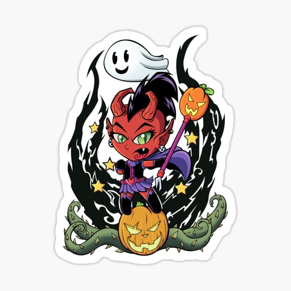 "Magic Devil Girl" Sticker von BOTCSRED | Redbubble