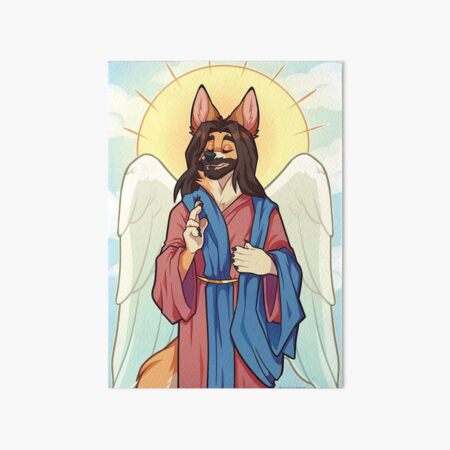 "Furry Jesus" Art Board Print for Sale by FabuPonah | Redbubble