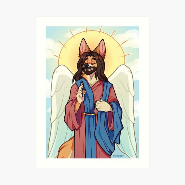 Jesus Dog Art Prints | Redbubble
