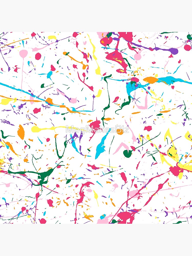 "Paint Splatter" Poster for Sale by MegMakesBiz | Redbubble