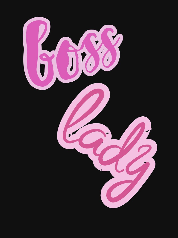 "Shades of Pink Boss Lady" T-shirt for Sale by belvederestore ...