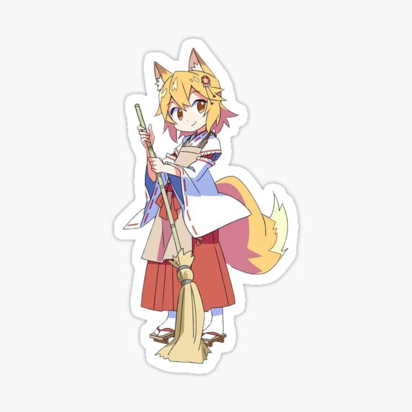 "Cute hard working Senko." Sticker by Rihta | Redbubble