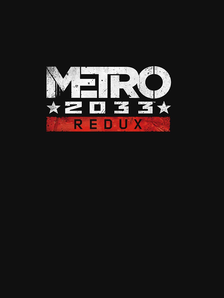 "metro: 2033 redux logo" T-shirt for Sale by hannahpleming | Redbubble ...