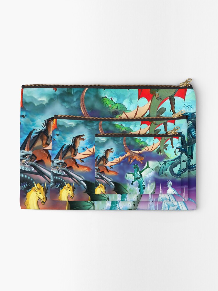 "Wing of fire all dragon Pattern Background" Zipper Pouch for Sale by ...