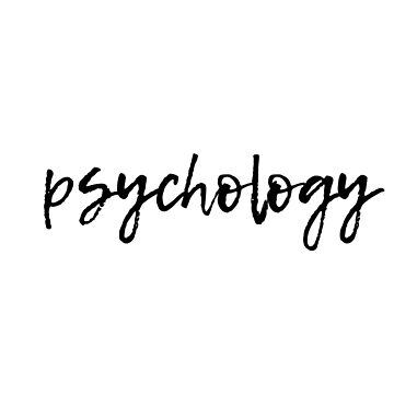 "Psychology - Calligraphy I" Sticker for Sale by rsty11 | Redbubble