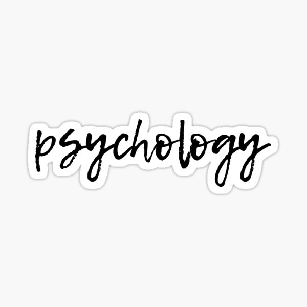 "Psychology - Calligraphy I" Sticker for Sale by rsty11 | Redbubble