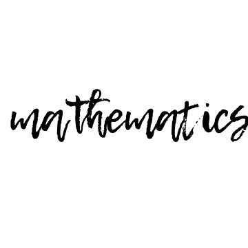 "Mathematics - Calligraphy I" Sticker for Sale by rsty11 | Redbubble