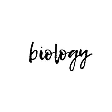 "Biology - Calligraphy I" Poster for Sale by rsty11 | Redbubble