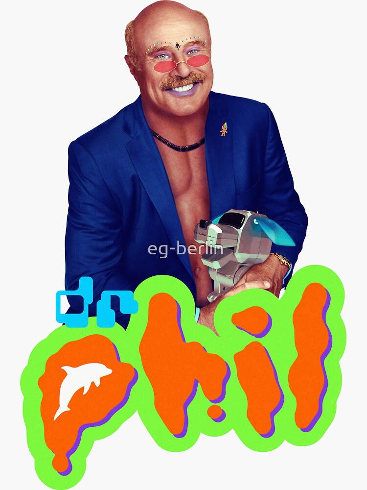 "21st Century Dr. Phil" Sticker by eg-berlin | Redbubble