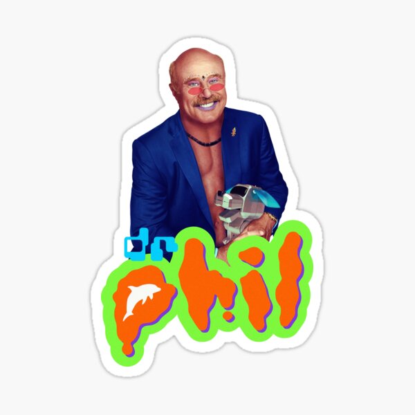 "21st Century Dr. Phil" Sticker by eg-berlin | Redbubble
