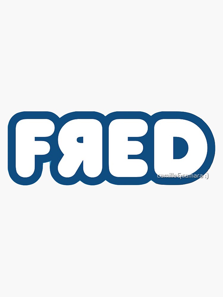 "HEY IT'S FRED!!!!!!!!!!!!!!!!!!!!!!!!!!!" Sticker for Sale by -camille ...